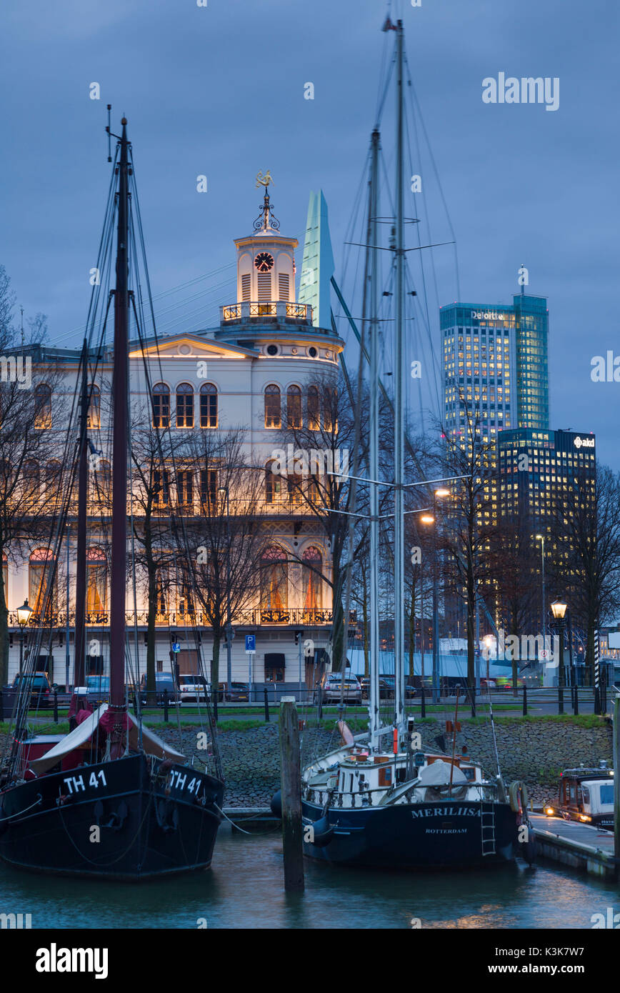 Rotterdam port dusk hi-res stock photography and images - Alamy