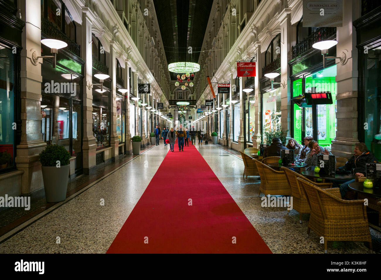 Netherlands, The Hague, De Passage, 19th century shopping arcade ...