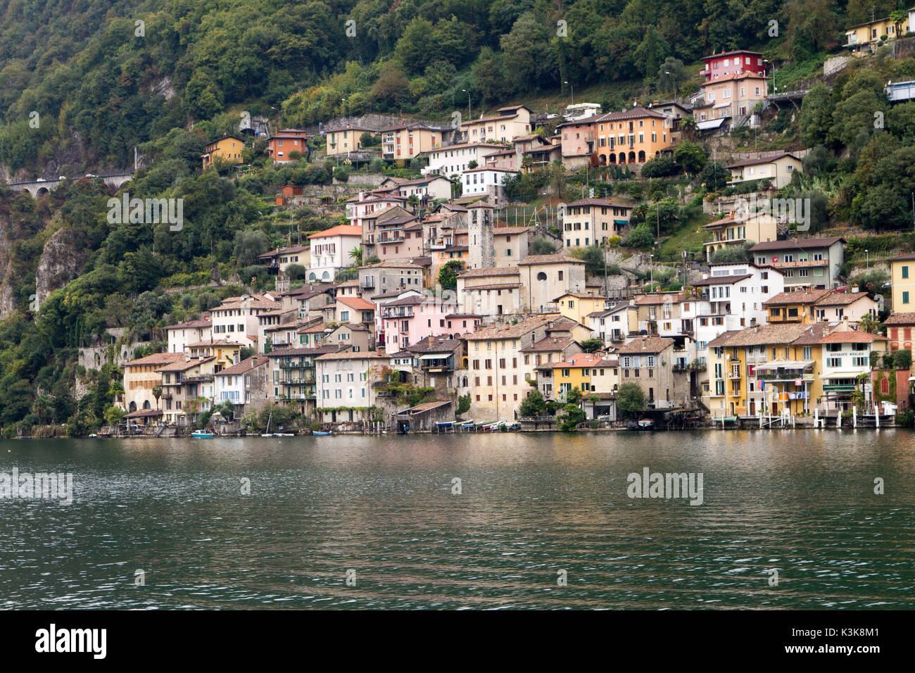 The village of Gandria along Lake Lugano Switzerland Stock Photo - Alamy