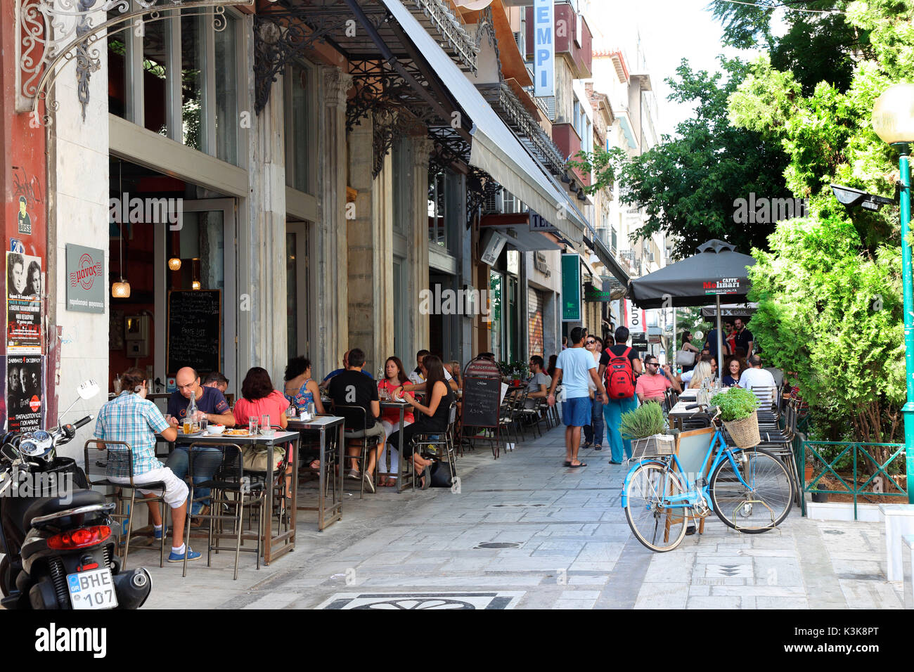 Greece Athens Aiolou Street Stock Photo - Alamy