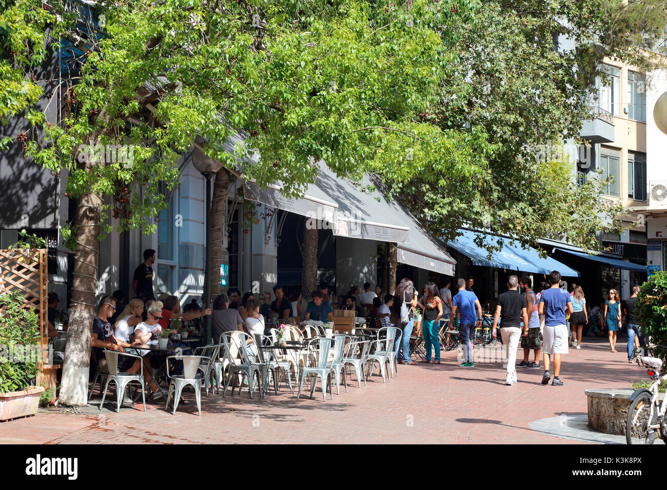 Greece Athens Aiolou Street Stock Photo - Alamy