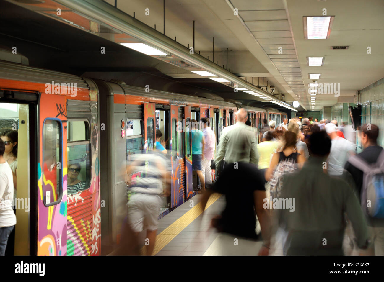 Greece Athens metro Stock Photo - Alamy