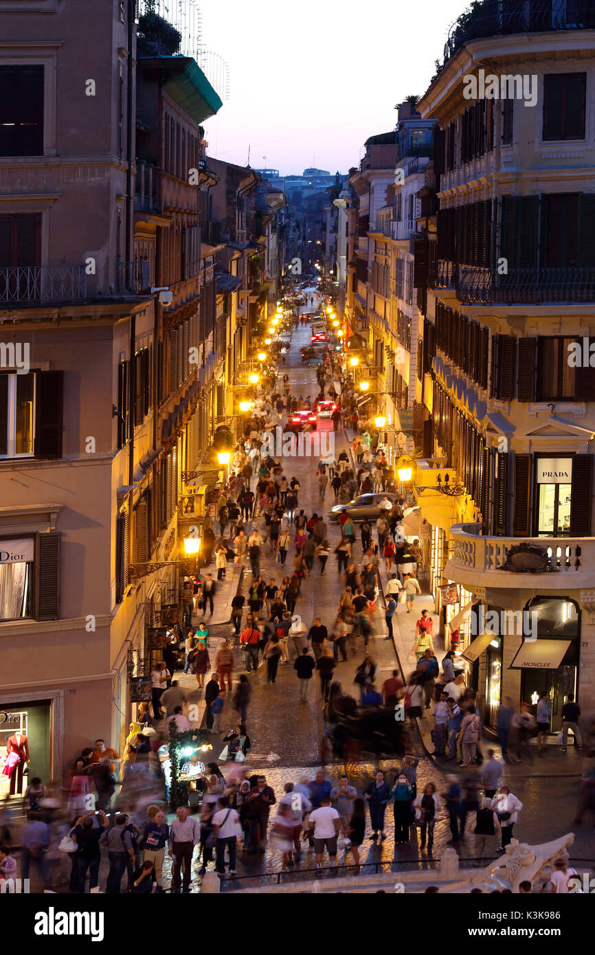 Italy Rome Via dei Condotti Stock Photo - Alamy