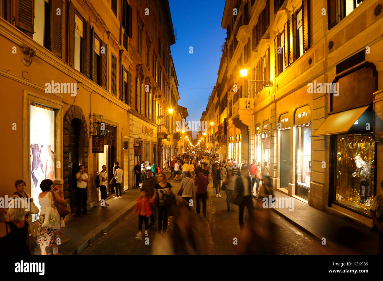 Italy Rome Via dei Condotti Stock Photo - Alamy