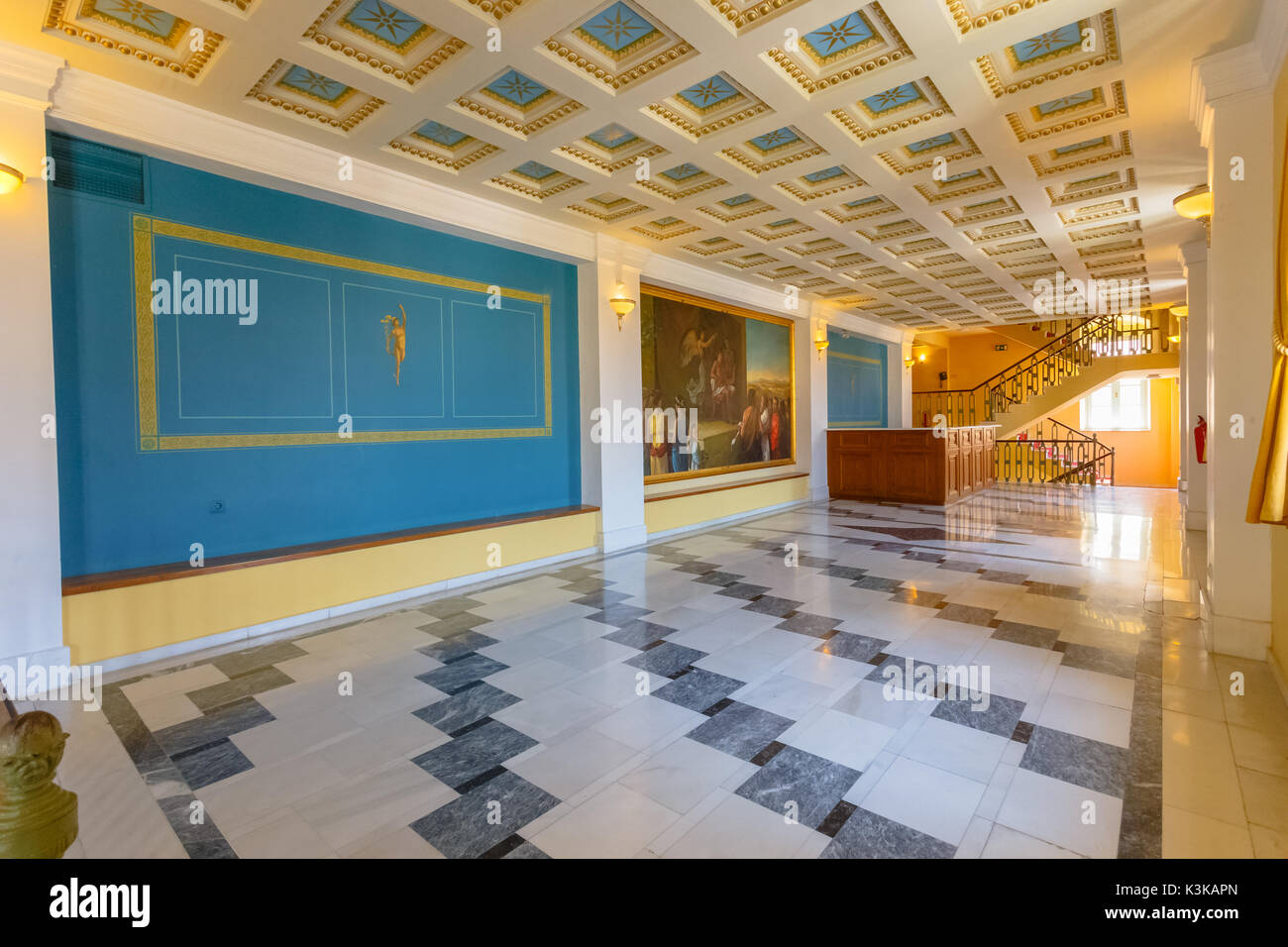 Architectural design and exhibits of the Interior of the famous Apollo ...
