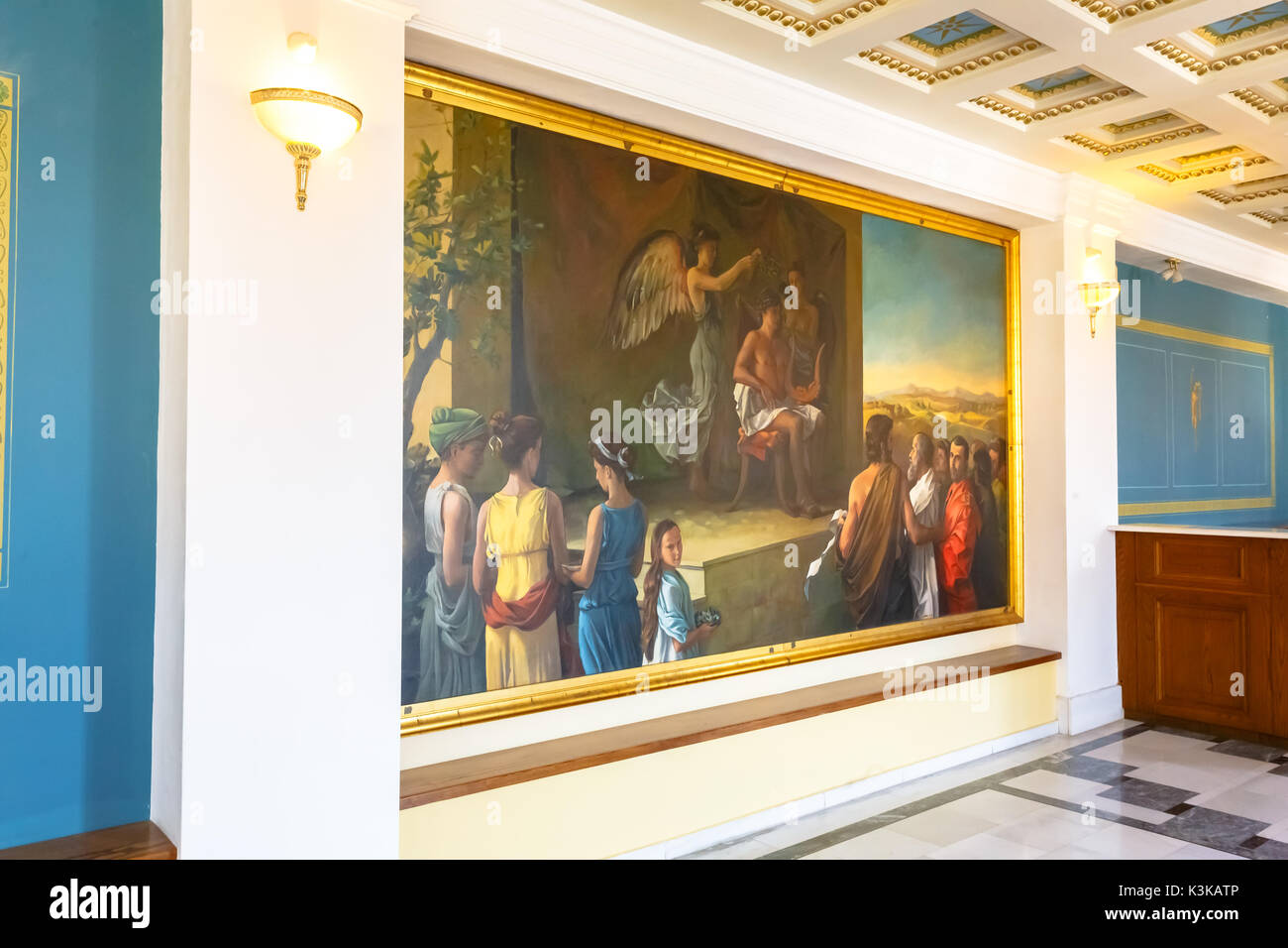 Architectural design and exhibits of the Interior of the famous Apollo ...