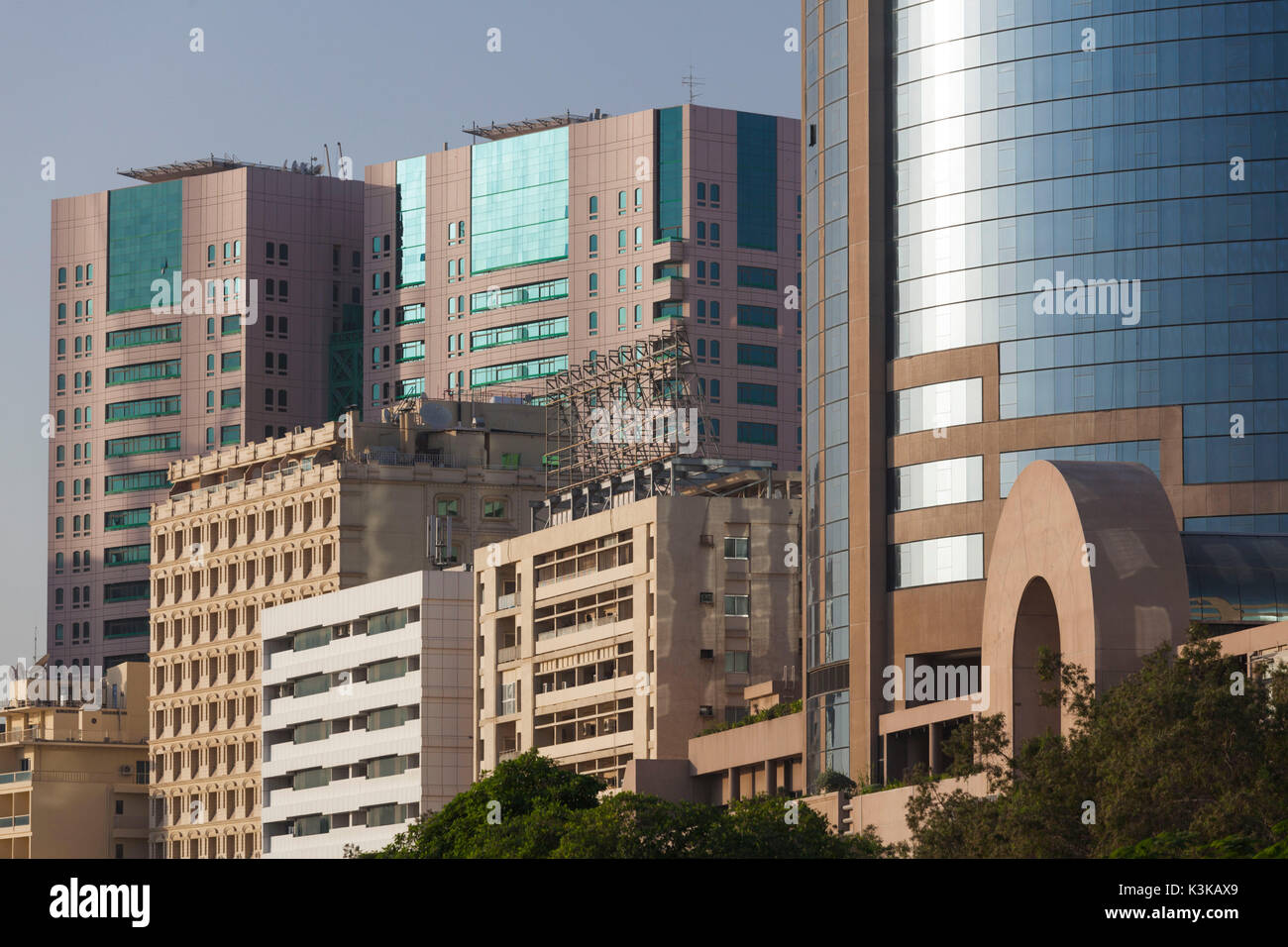 UAE, Dubai, Deira, waterfront buildings by Dubai Creek Stock Photo - Alamy