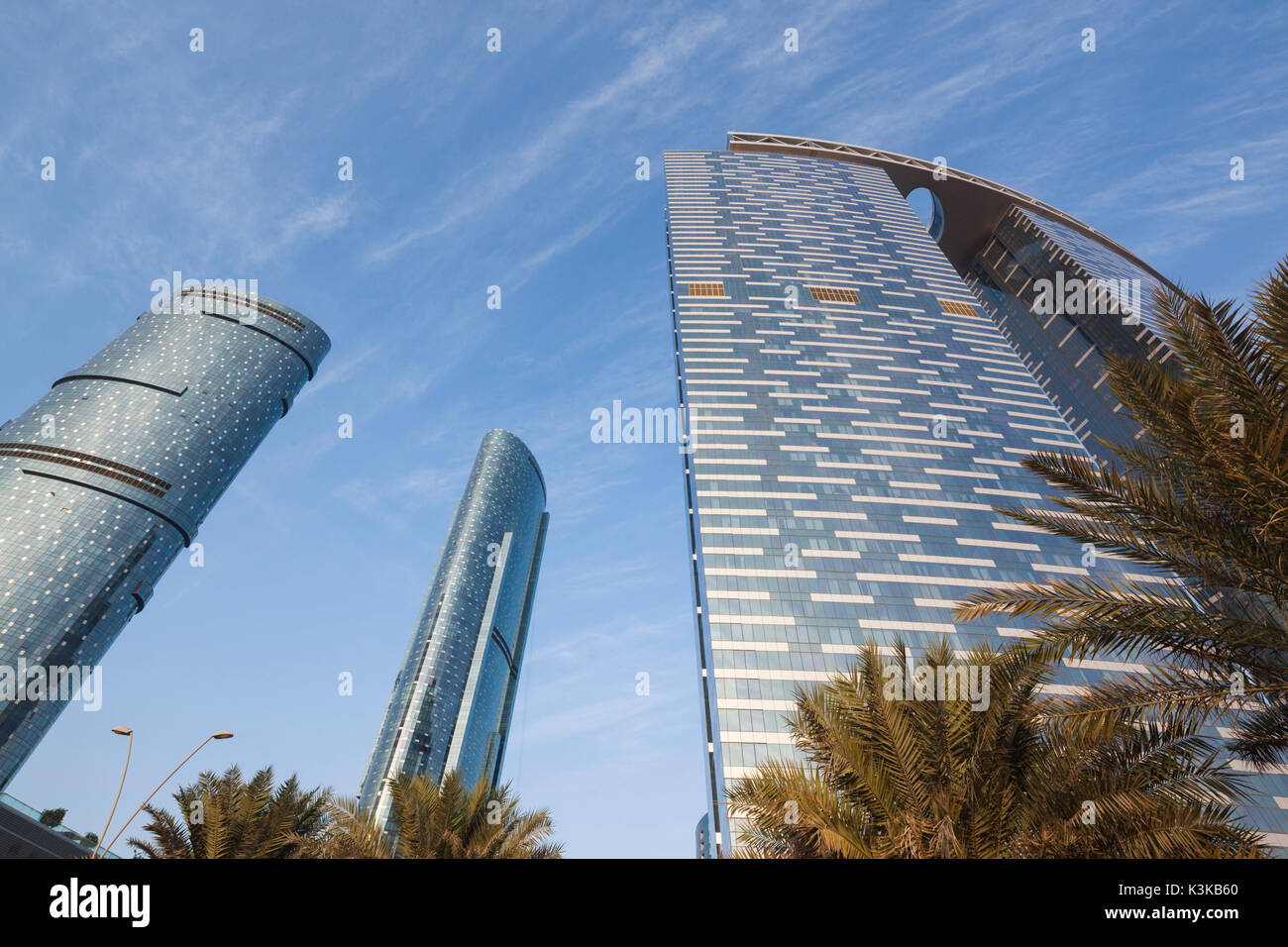 UAE, Abu Dhabi, Al Reem Island, new development area, Gate Towers Stock ...