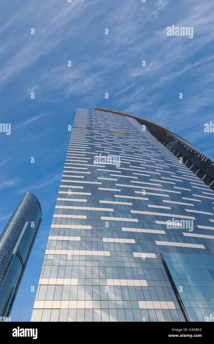 UAE, Abu Dhabi, Al Reem Island, new development area, Gate Towers Stock ...