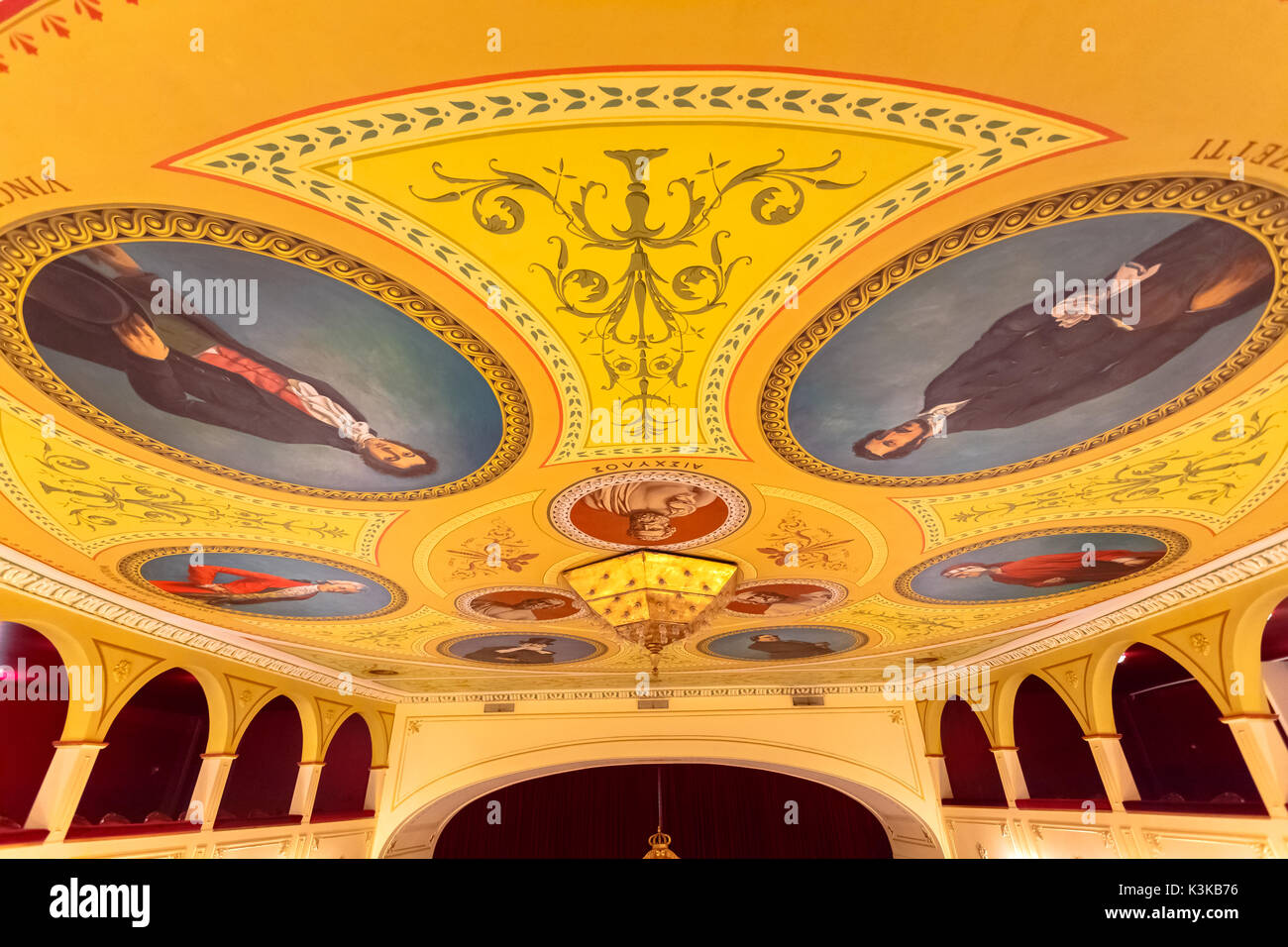 Interior of the famous Apollo Theatre by the Italian architect Pietro ...