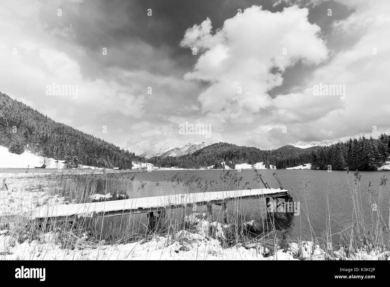 Covered jetty Black and White Stock Photos & Images - Alamy