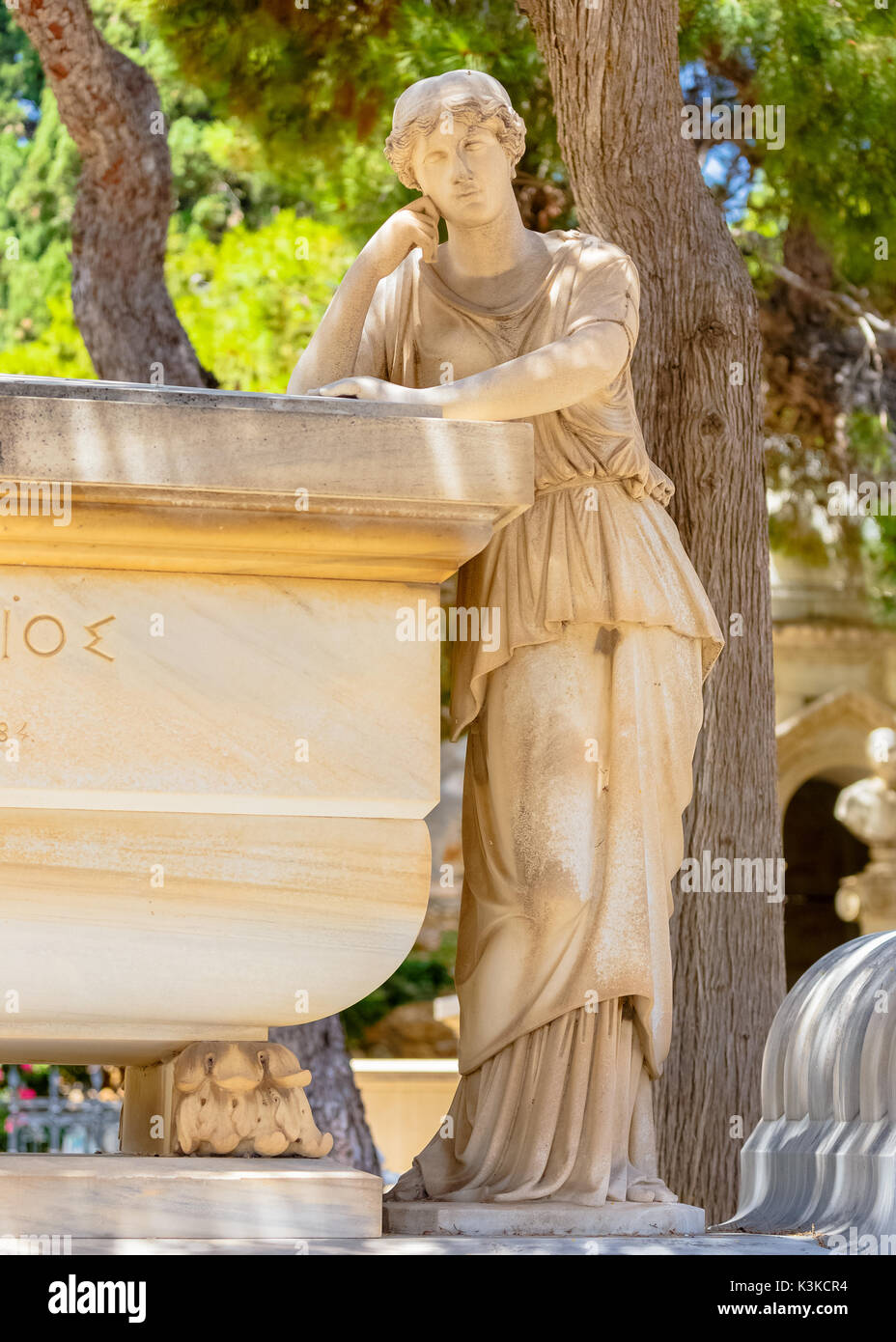 Headstone in greek orthodox cemetery hi-res stock photography and ...