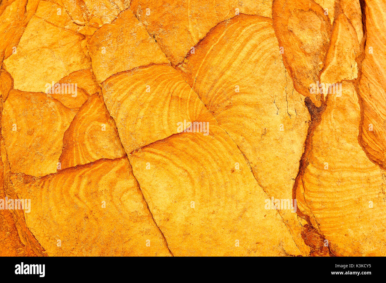 Red sandstone by abstract forms and structures Stock Photo - Alamy