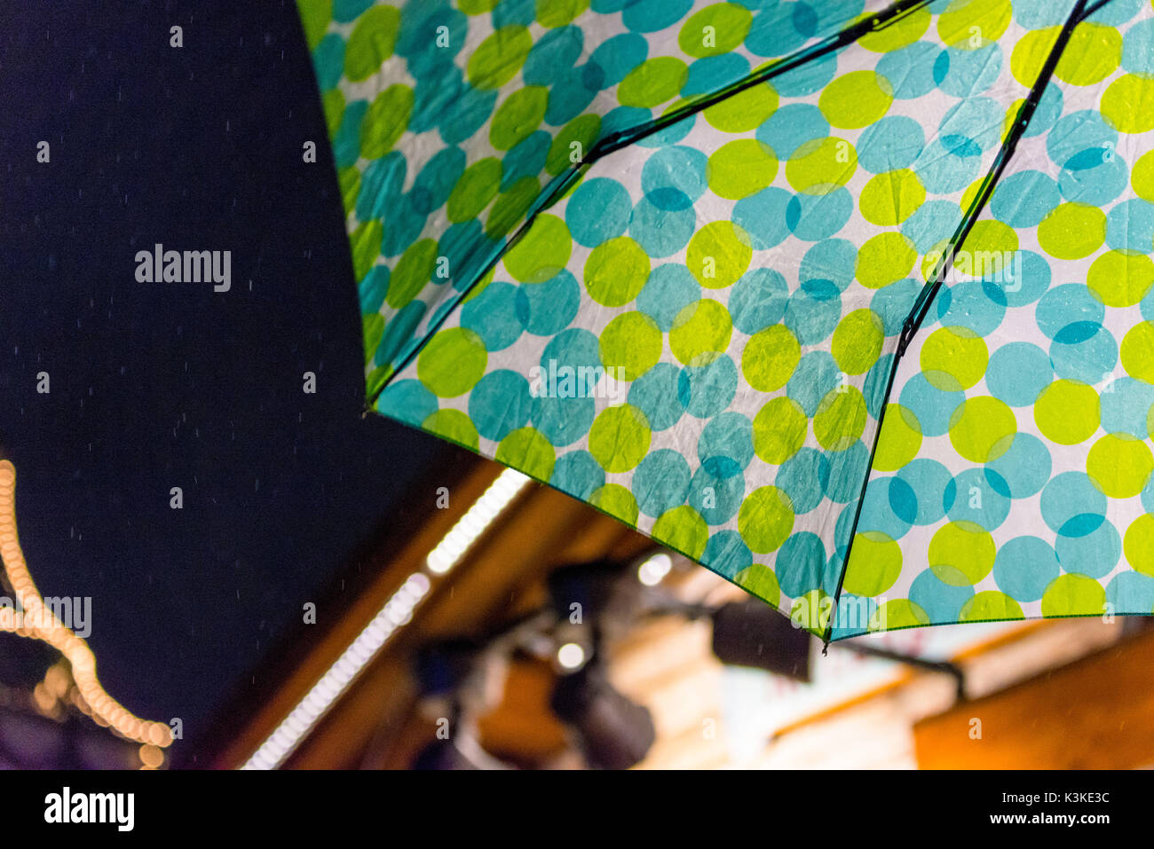 Umbrella with dots Stock Photo - Alamy