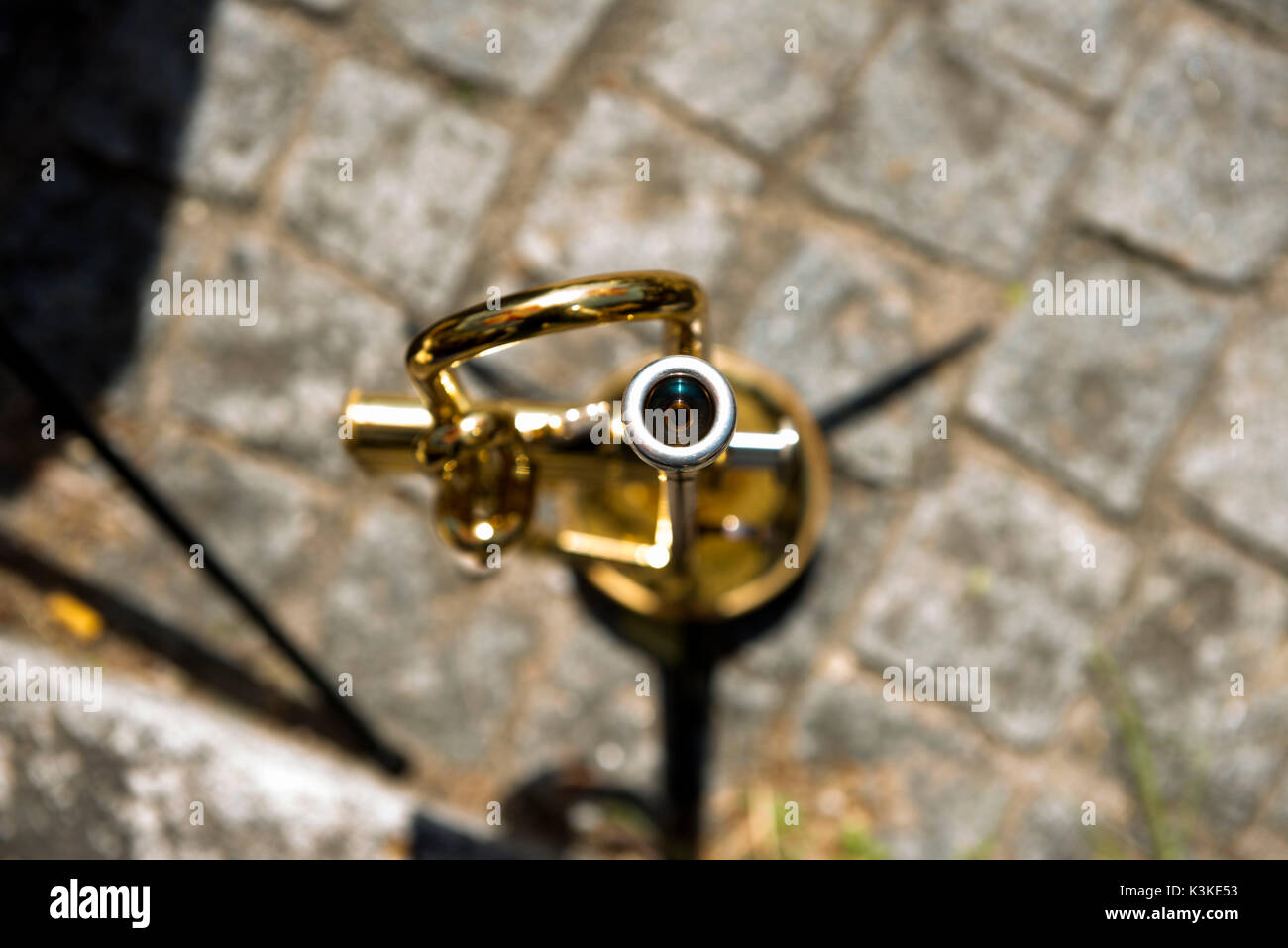 Trumpet from above Stock Photo - Alamy
