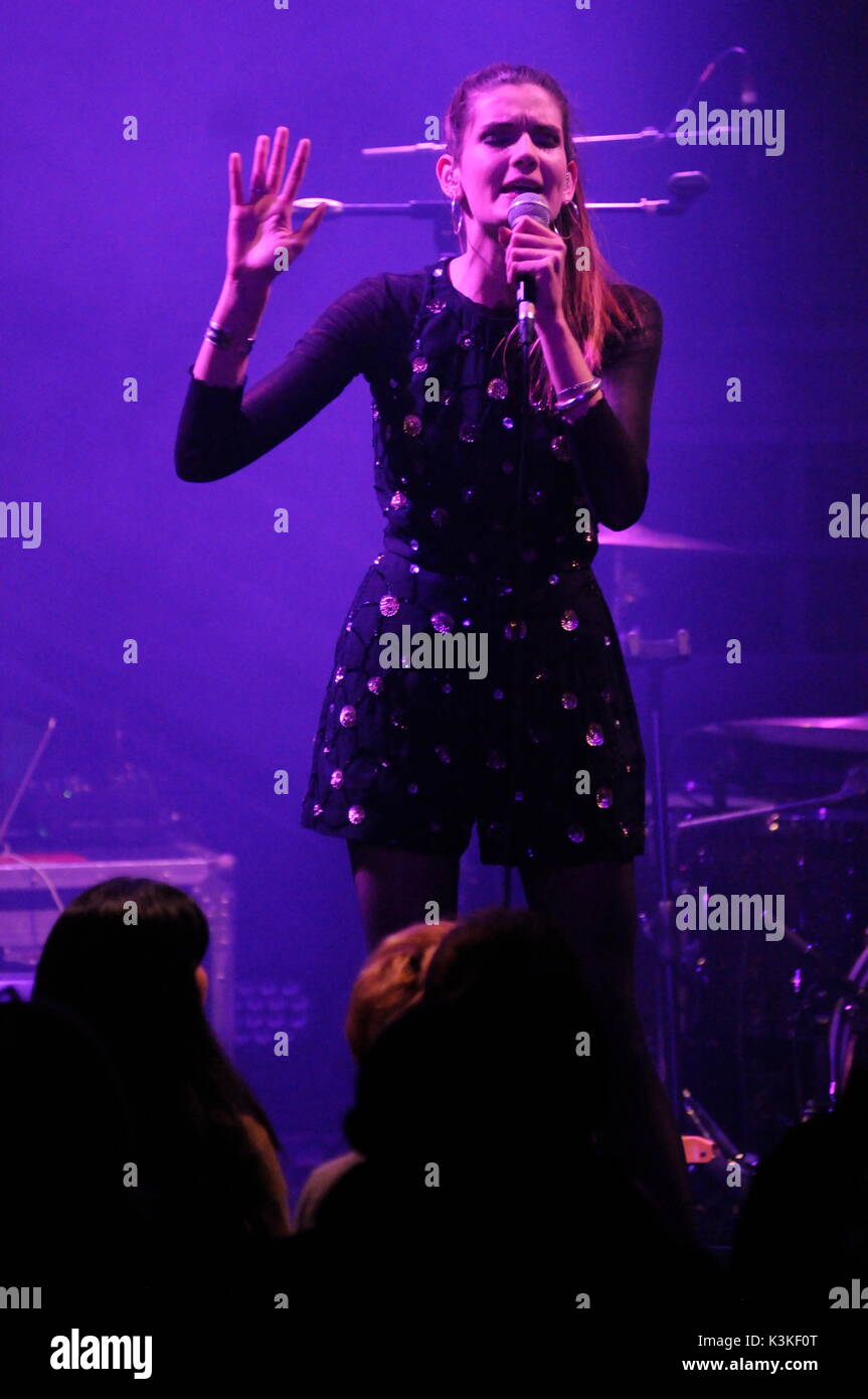 French youngest pop singer Roxanne performs at the Transbordeur ...