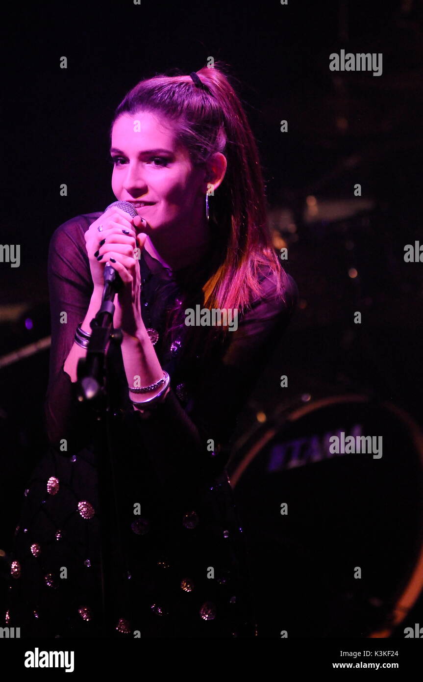French youngest pop singer Roxanne performs at the Transbordeur ...