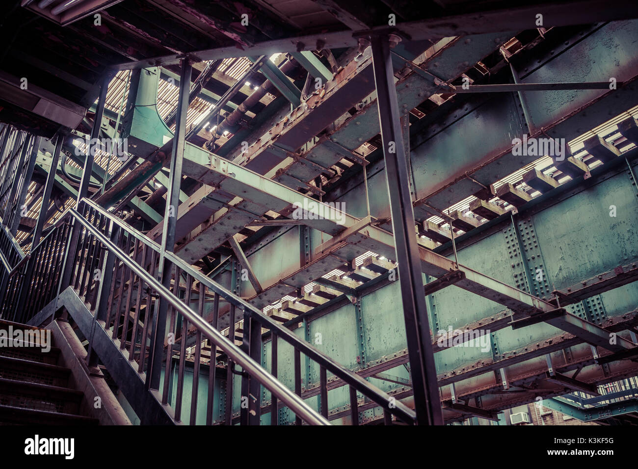 Subway station stairs new york hi-res stock photography and images - Alamy