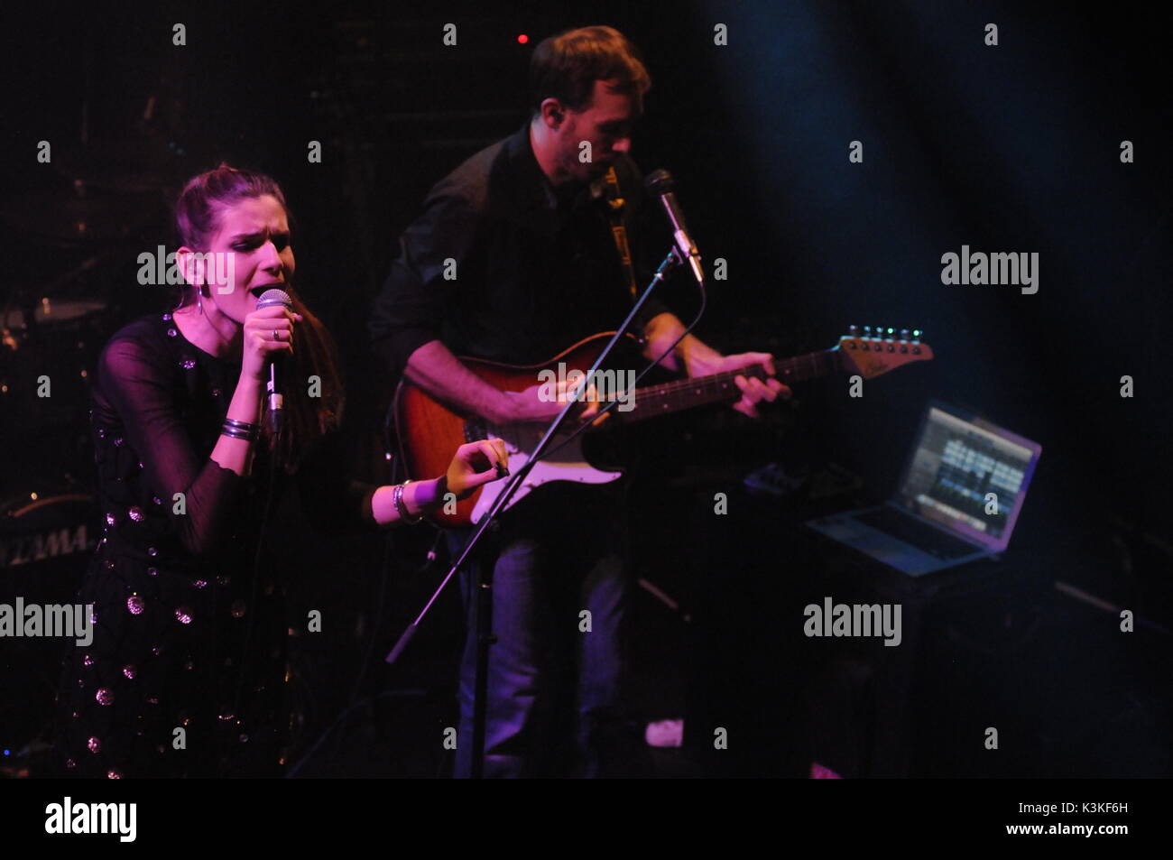 French youngest pop singer Roxanne performs at the Transbordeur ...