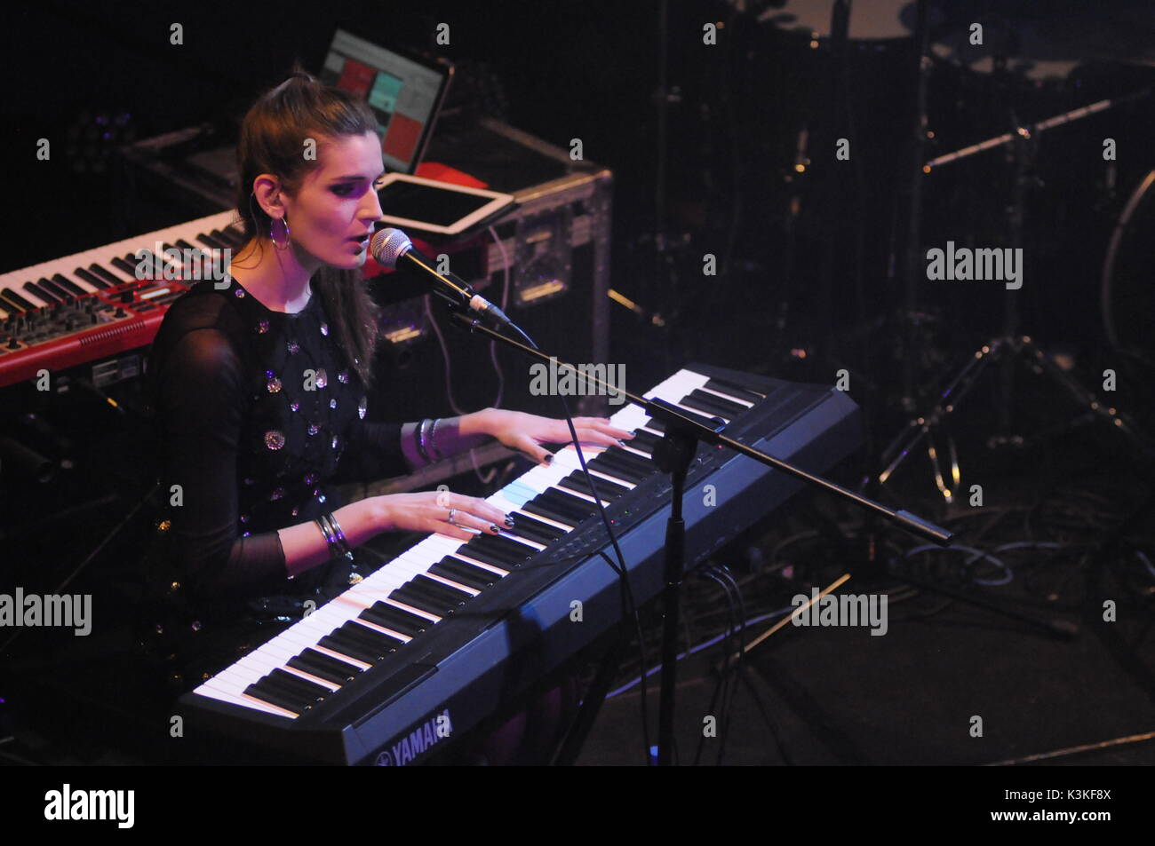 French youngest pop singer Roxanne performs at the Transbordeur ...