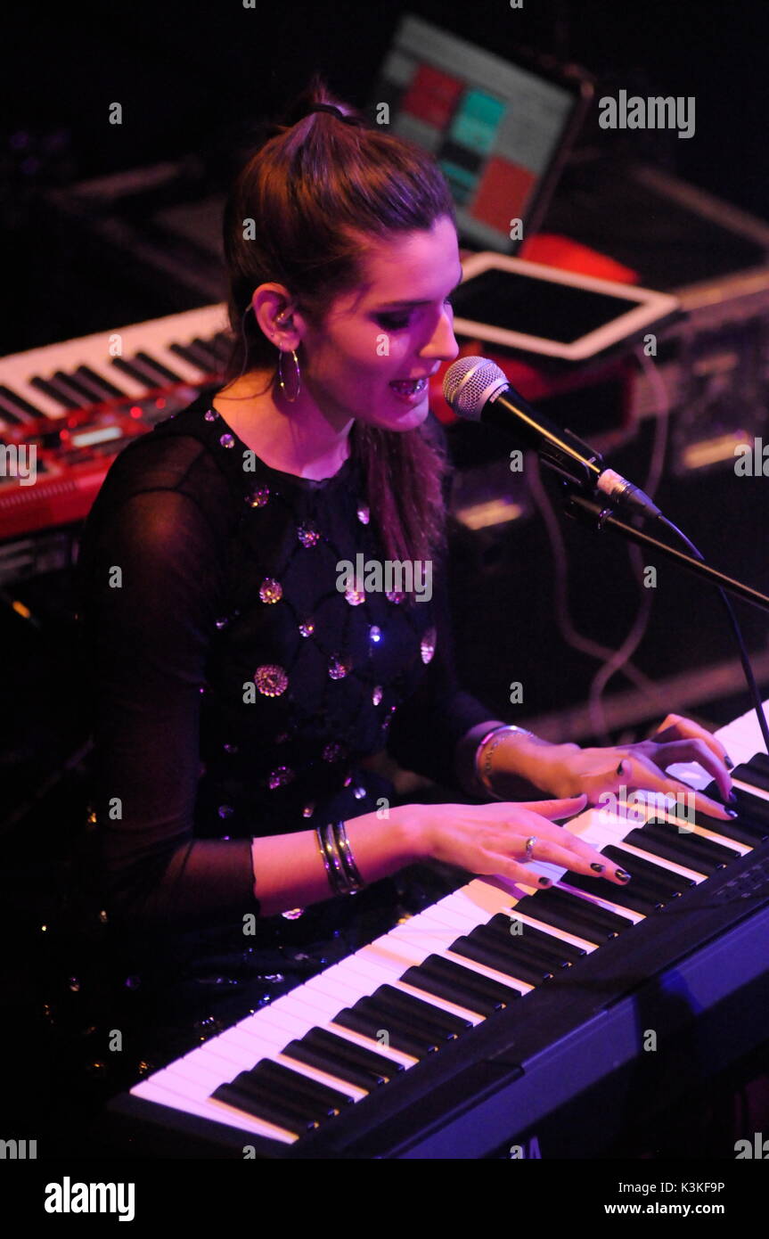 French youngest pop singer Roxanne performs at the Transbordeur ...