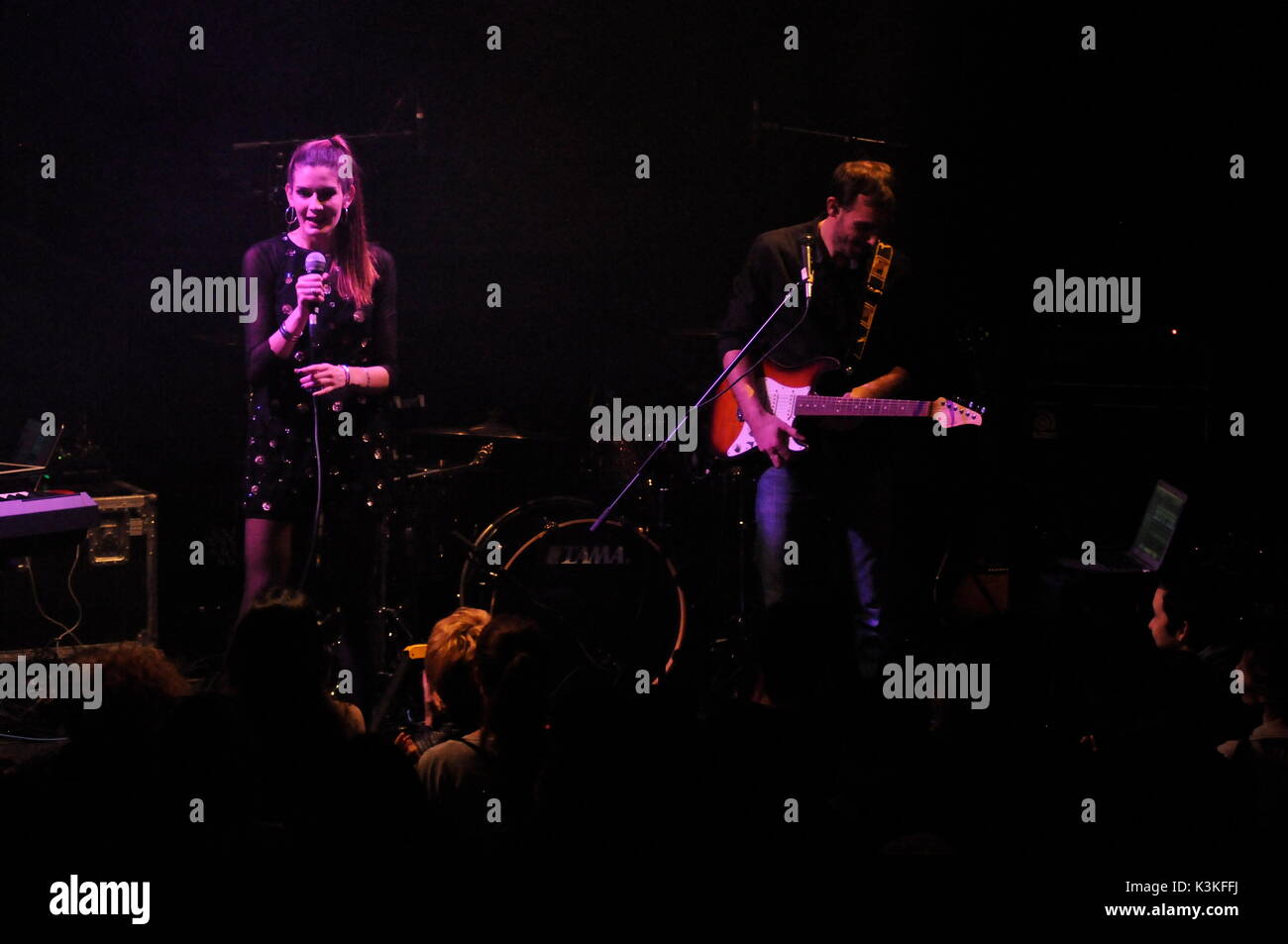 French youngest pop singer Roxanne performs at the Transbordeur ...