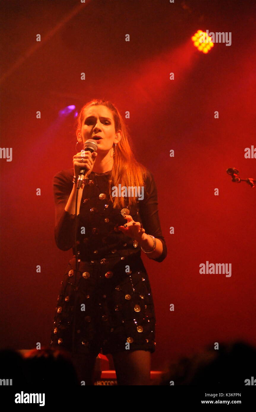 French youngest pop singer Roxanne performs at the Transbordeur ...