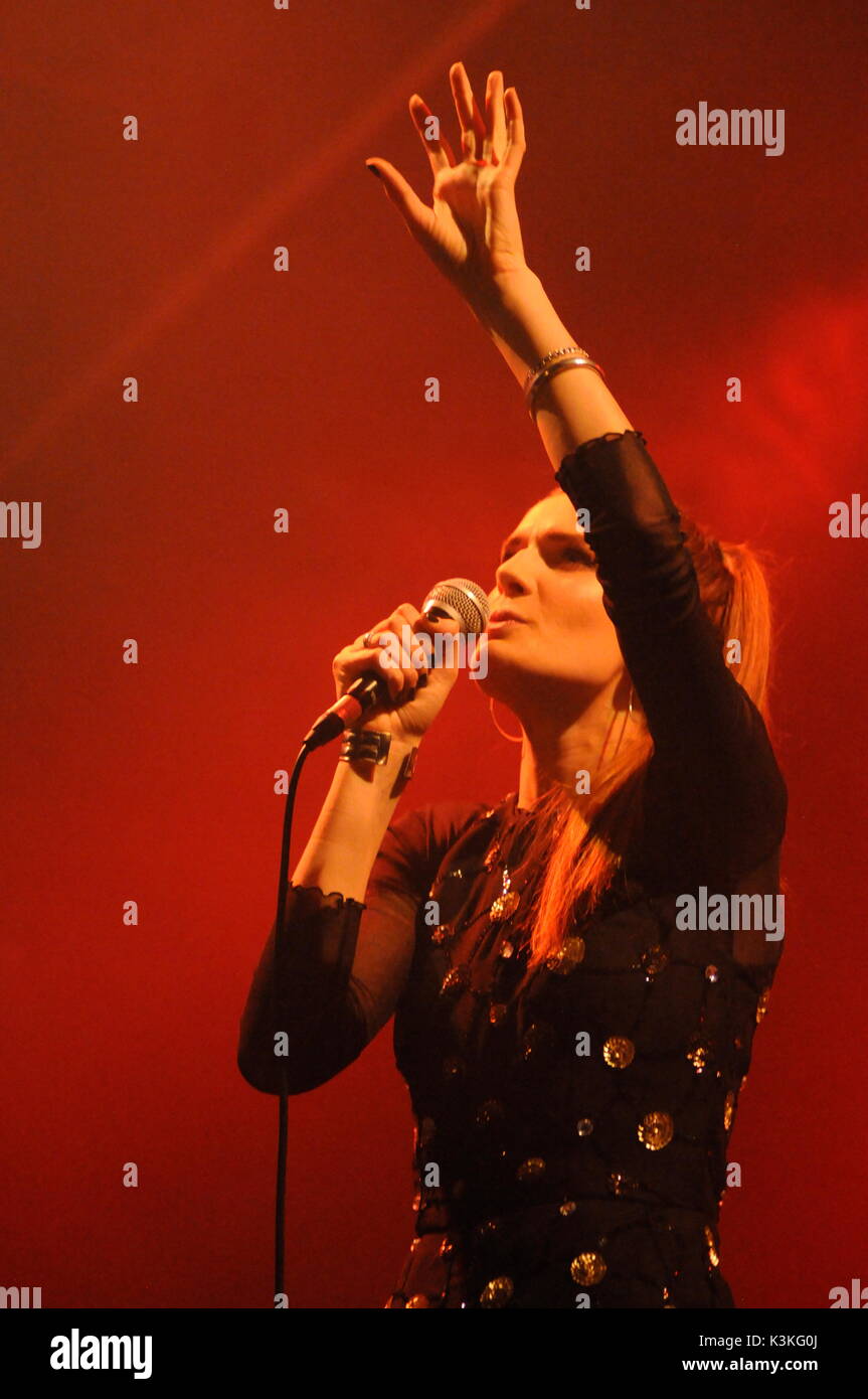 French youngest pop singer Roxanne performs at the Transbordeur ...