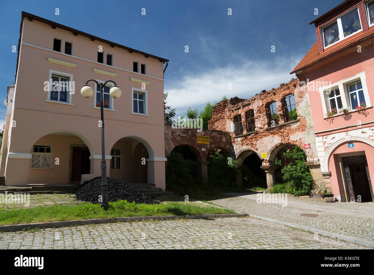 Europe, Poland, Lower Silesia, Chelmsko Slaskie / Schömberg Stock Photo ...