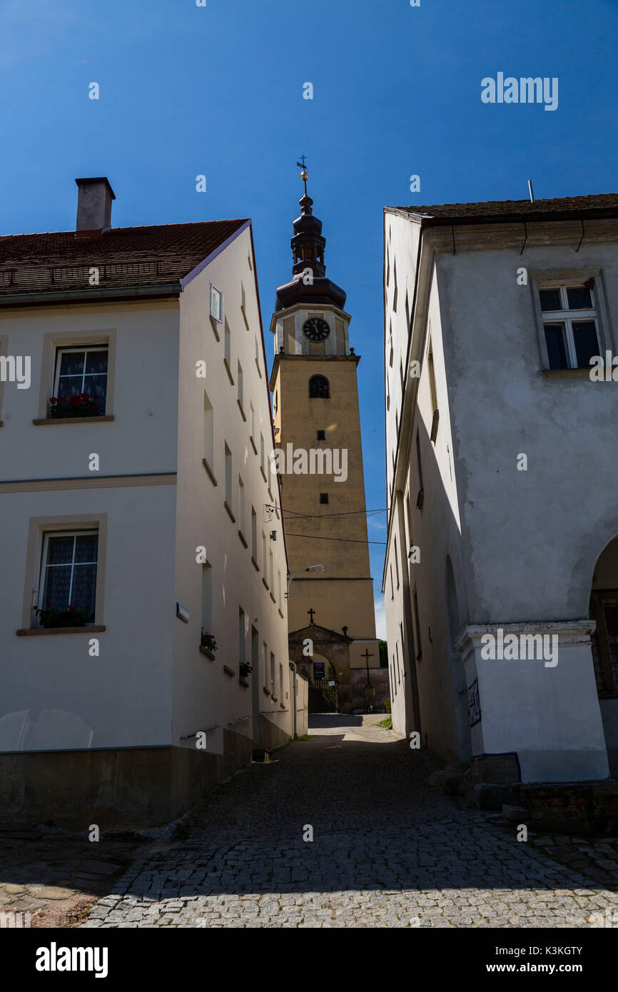Europe, Poland, Lower Silesia, Chelmsko Slaskie / Schömberg Stock Photo ...