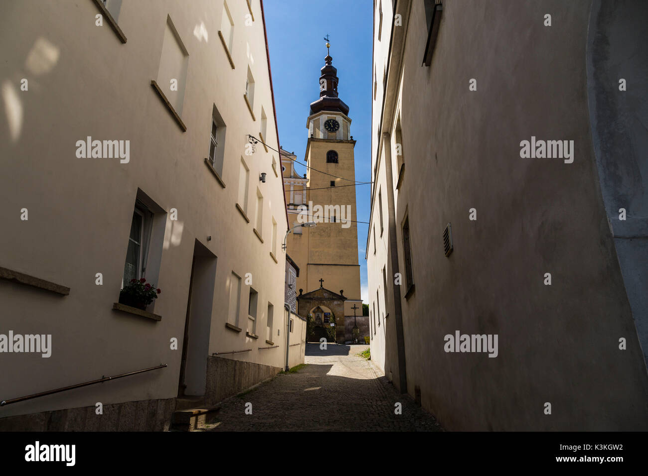 Europe, Poland, Lower Silesia, Chelmsko Slaskie / Schömberg Stock Photo ...