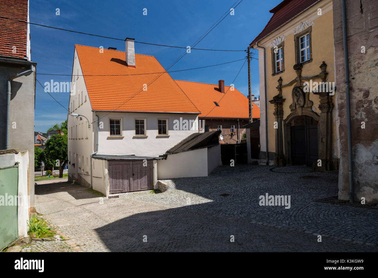 Europe, Poland, Lower Silesia, Chelmsko Slaskie / Schömberg Stock Photo ...