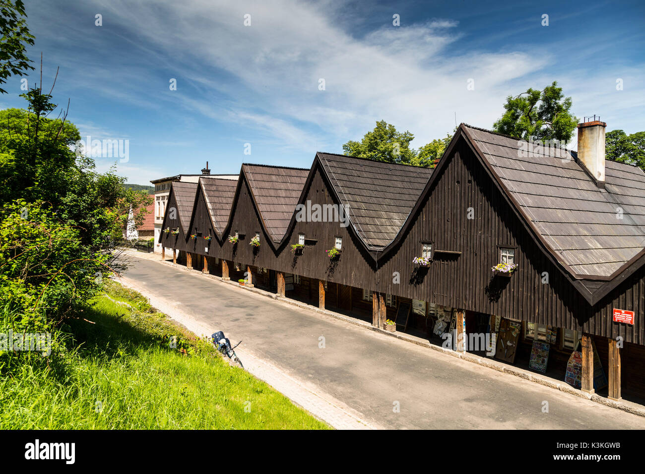 Chelmsko slaskie schomberg domy tkaczy houses weavers hi-res stock ...