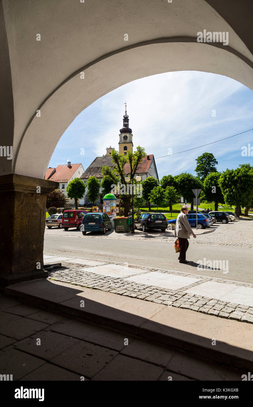 Europe, Poland, Lower Silesia, Chelmsko Slaskie / Schömberg Stock Photo ...