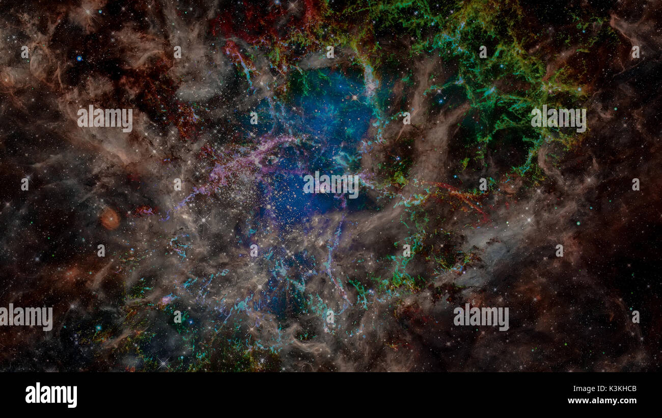 Crab Nebula and galaxies. Elements of this image furnished by NASA ...