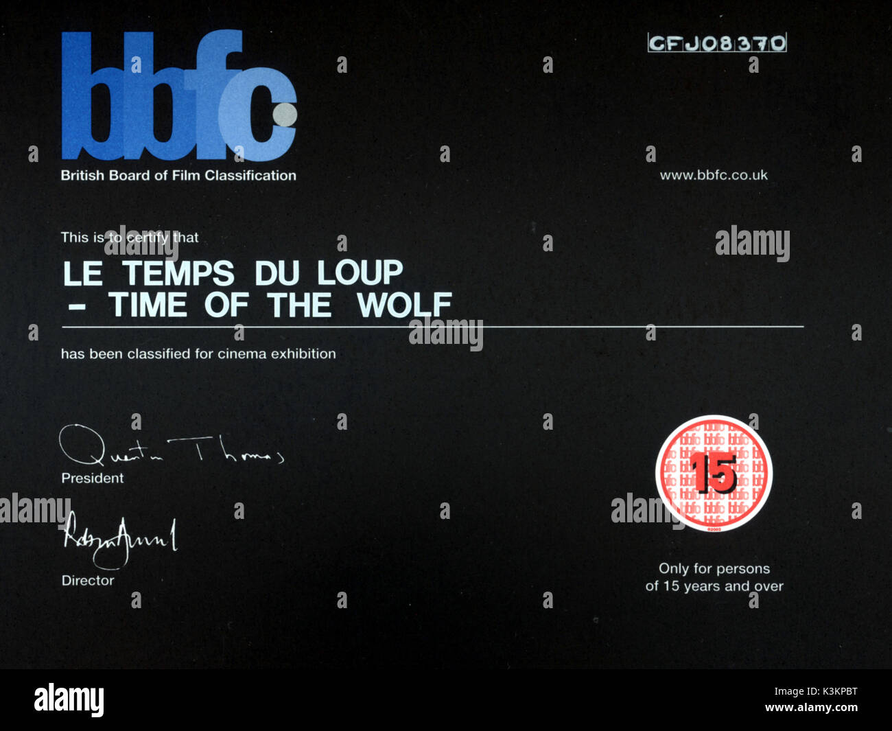 Film classification hi-res stock photography and images - Alamy