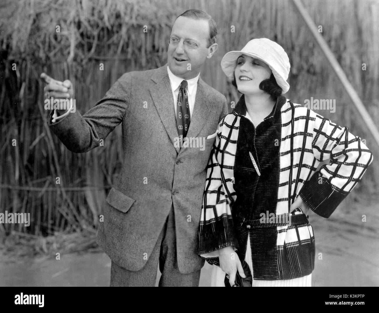 Paramount Pictures executive JESSE LASKY with actress POLA NEGRI Stock ...