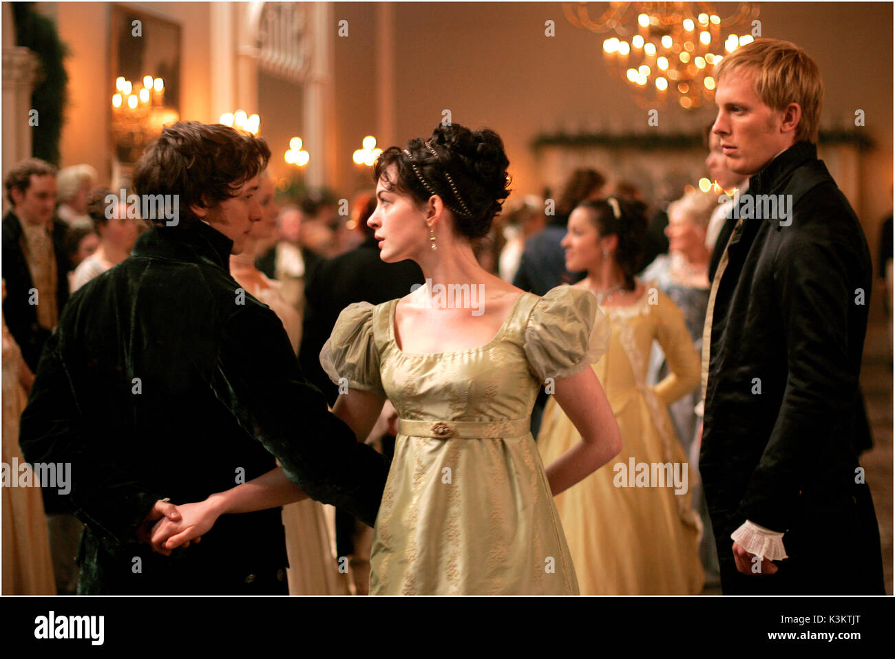 BECOMING JANE JAMES McAVOY, ANNE HATHAWAY as Jane Austen, LAURENCE FOX ...