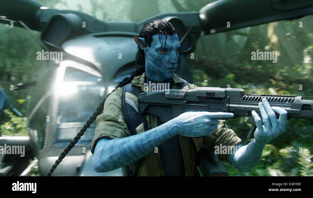 AVATAR SAM WORTHINGTON voices Jake Sully Date: 2009 Stock Photo - Alamy