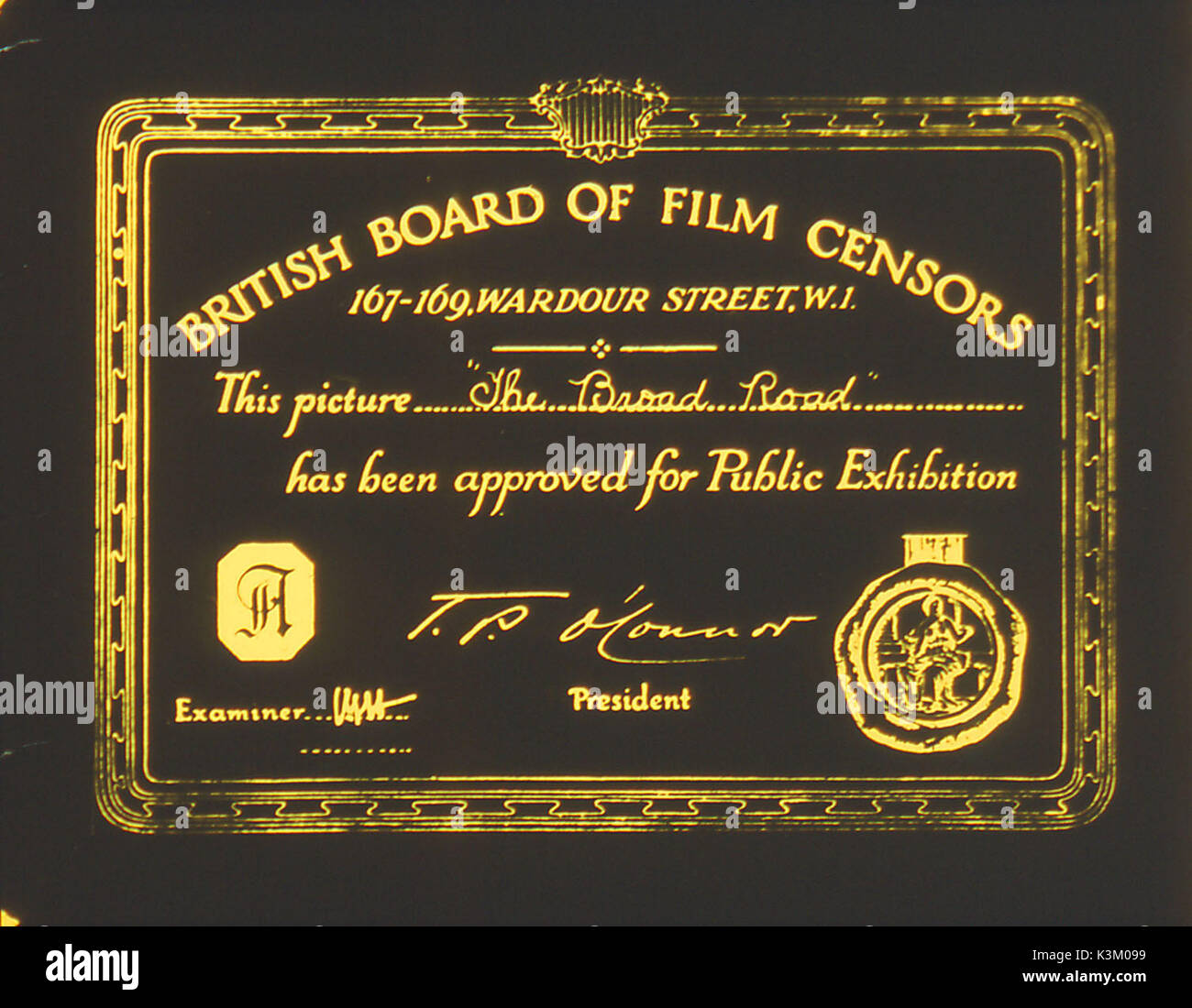 British board censors hi-res stock photography and images - Alamy