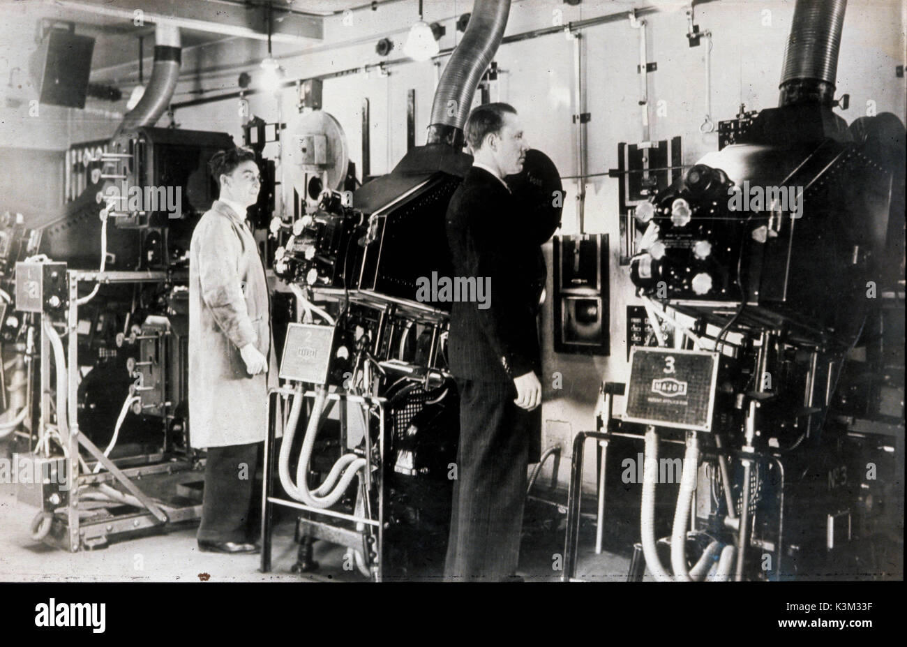 Projection room at the REGAL CINEMA, EDMONTON, London Stock Photo - Alamy