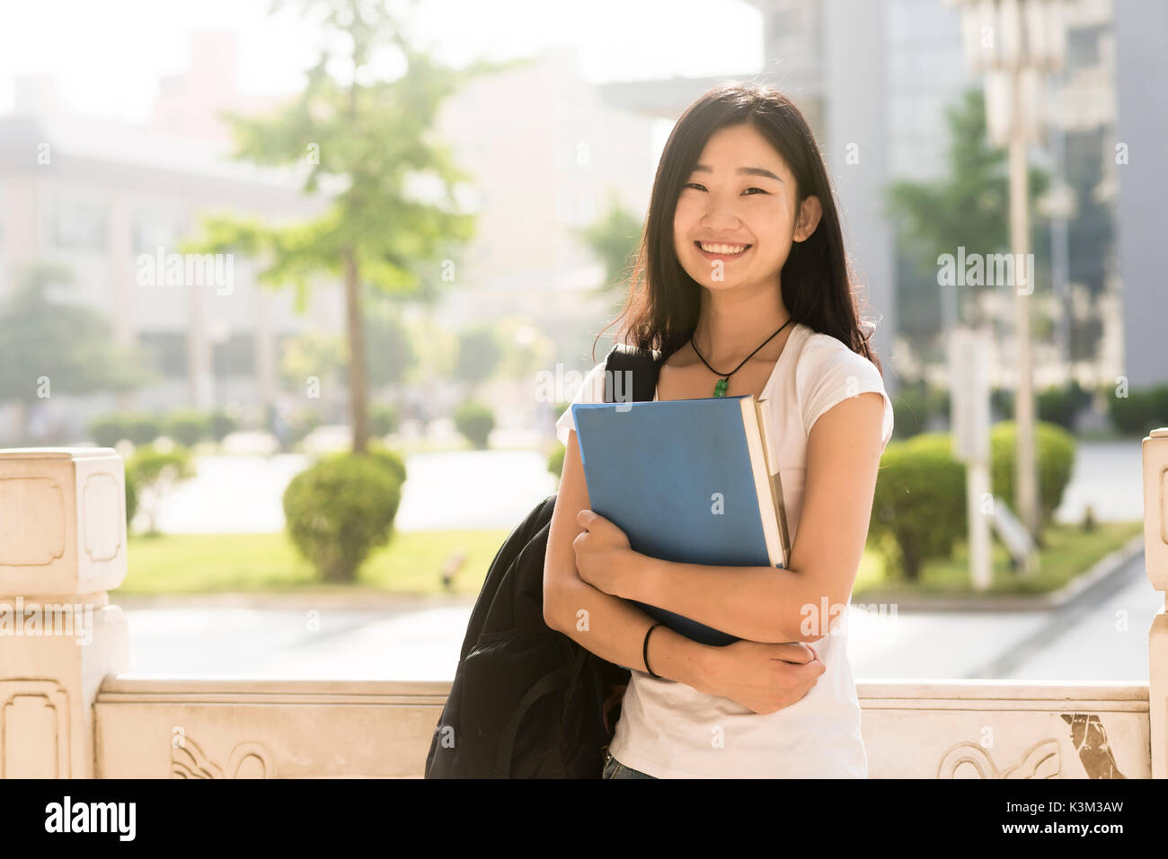 Portrait of a Asian college student at campus Stock Photo - Alamy