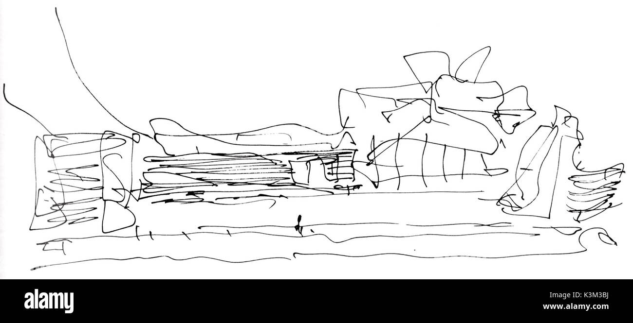 SKETCHES OF FRANK GEHRY SKETCHES OF FRANK GEHRY Date: 2005 Stock Photo ...
