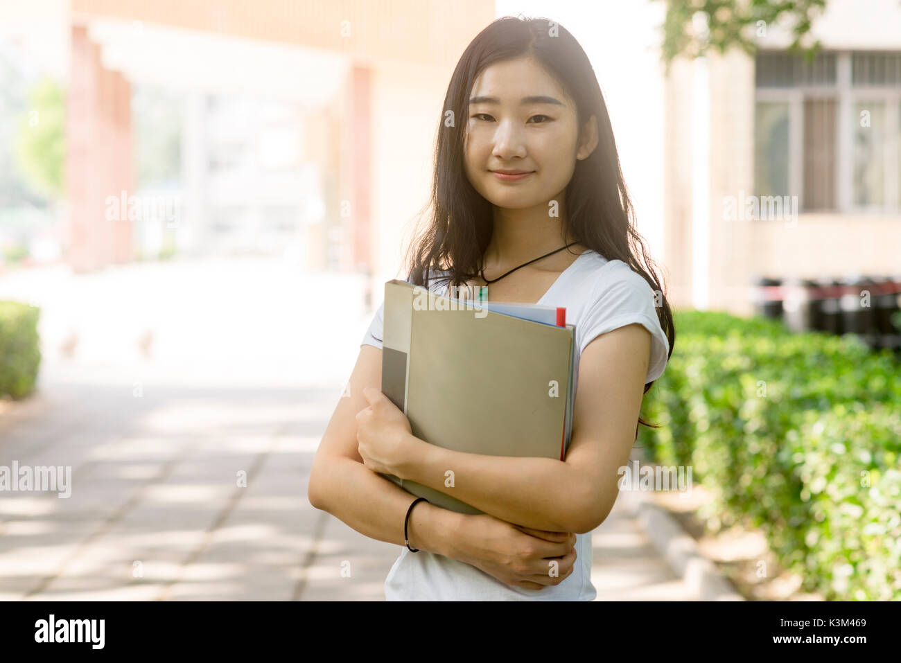 Portrait of a Asian college student at campus Stock Photo - Alamy