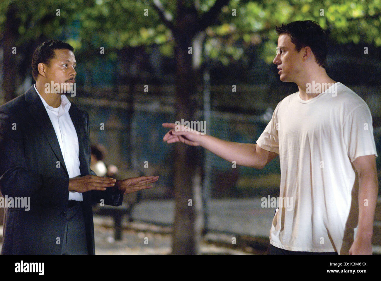 FIGHTING TERRENCE HOWARD, CHANNING TATUM FIGHTING Date: 2009 Stock Photo - Alamy
