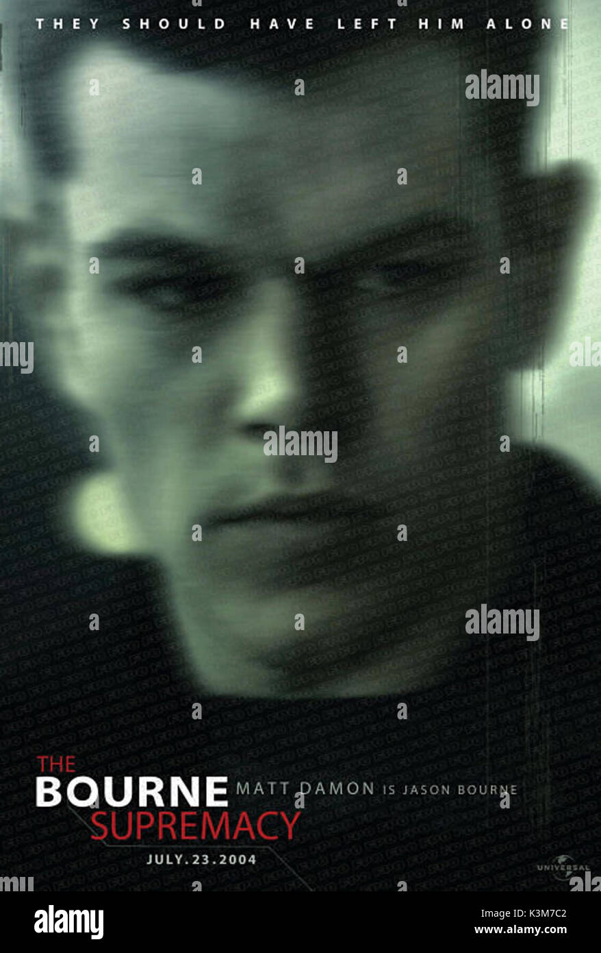 THE BOURNE SUPREMACY MATT DAMON as Jason Bourne THE BOURNE SUPREMACY ...