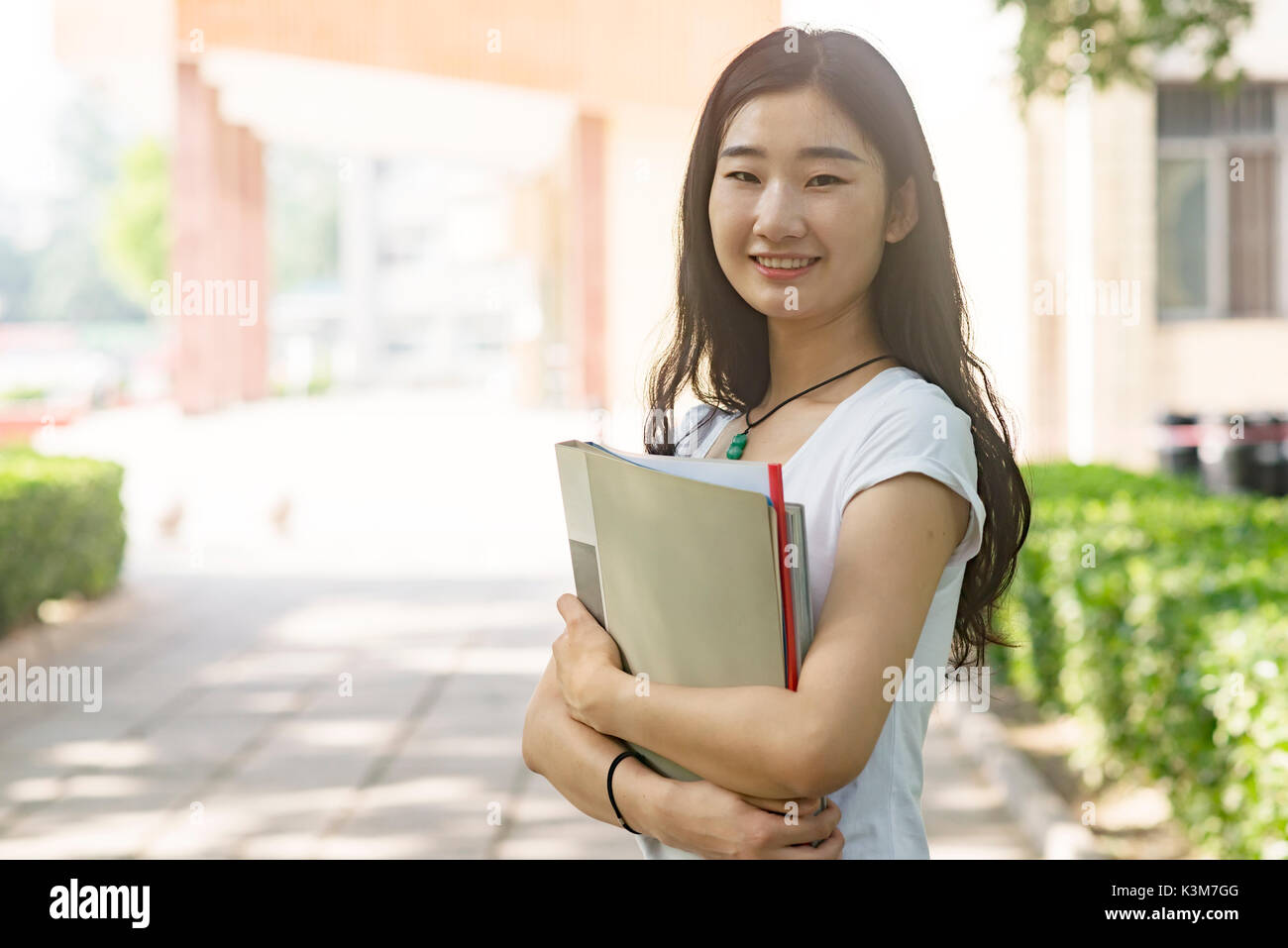 Portrait of a Asian college student at campus Stock Photo - Alamy