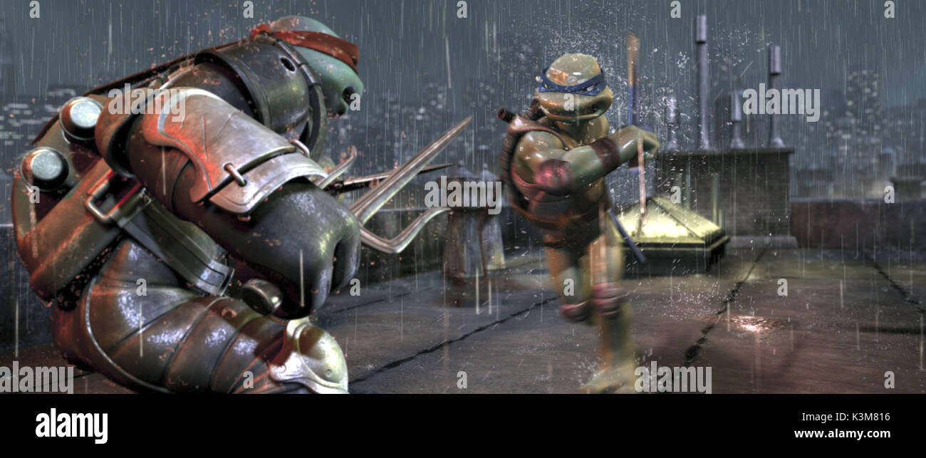 TMNT Raphael and Leonardo TMNT Date: 2007 Stock Photo - Alamy