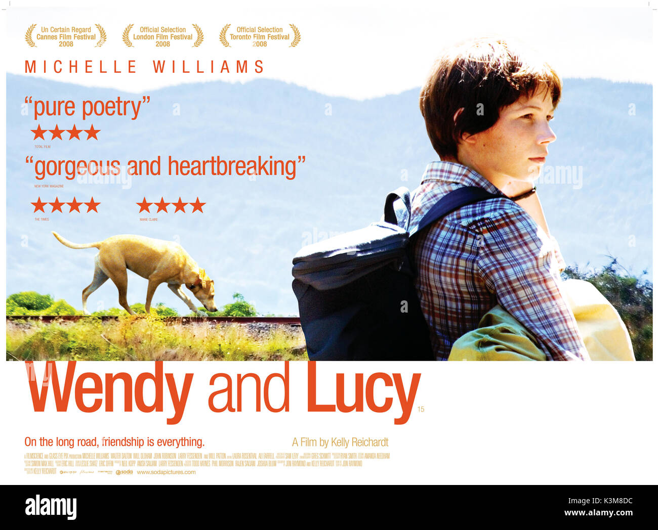 WENDY AND LUCY Lucy the Dog, MICHELLE WILLIAMS Date: 2008 Stock Photo ...