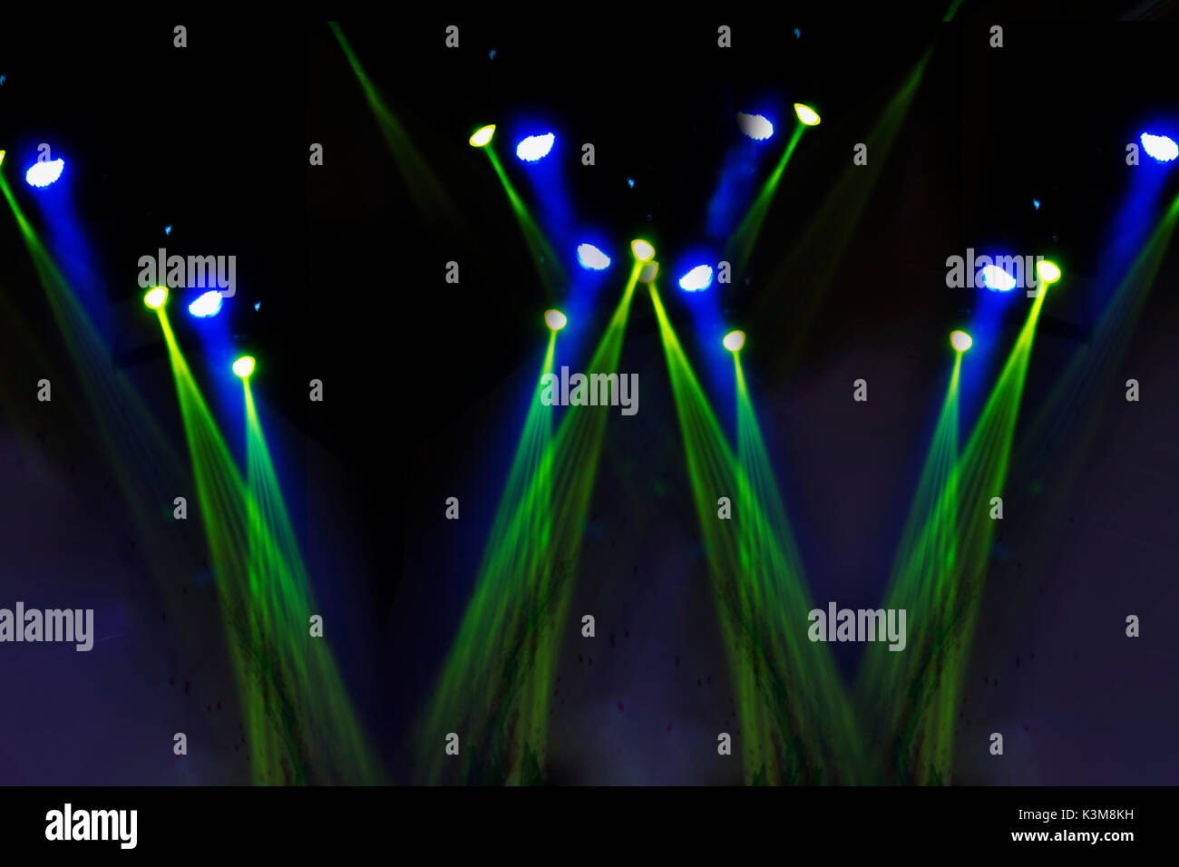 Light Show From The Stage Lighting Rig Stock Photo - Alamy